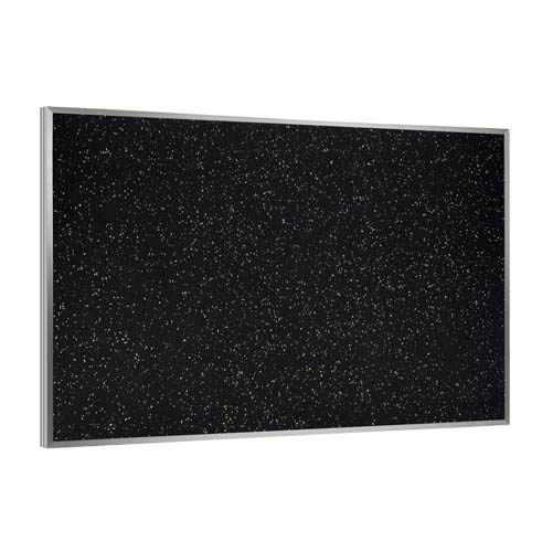 60.5" x 36.5" Aluminum Frame Recycled Rubber Tackboard - Tan Speckled ...