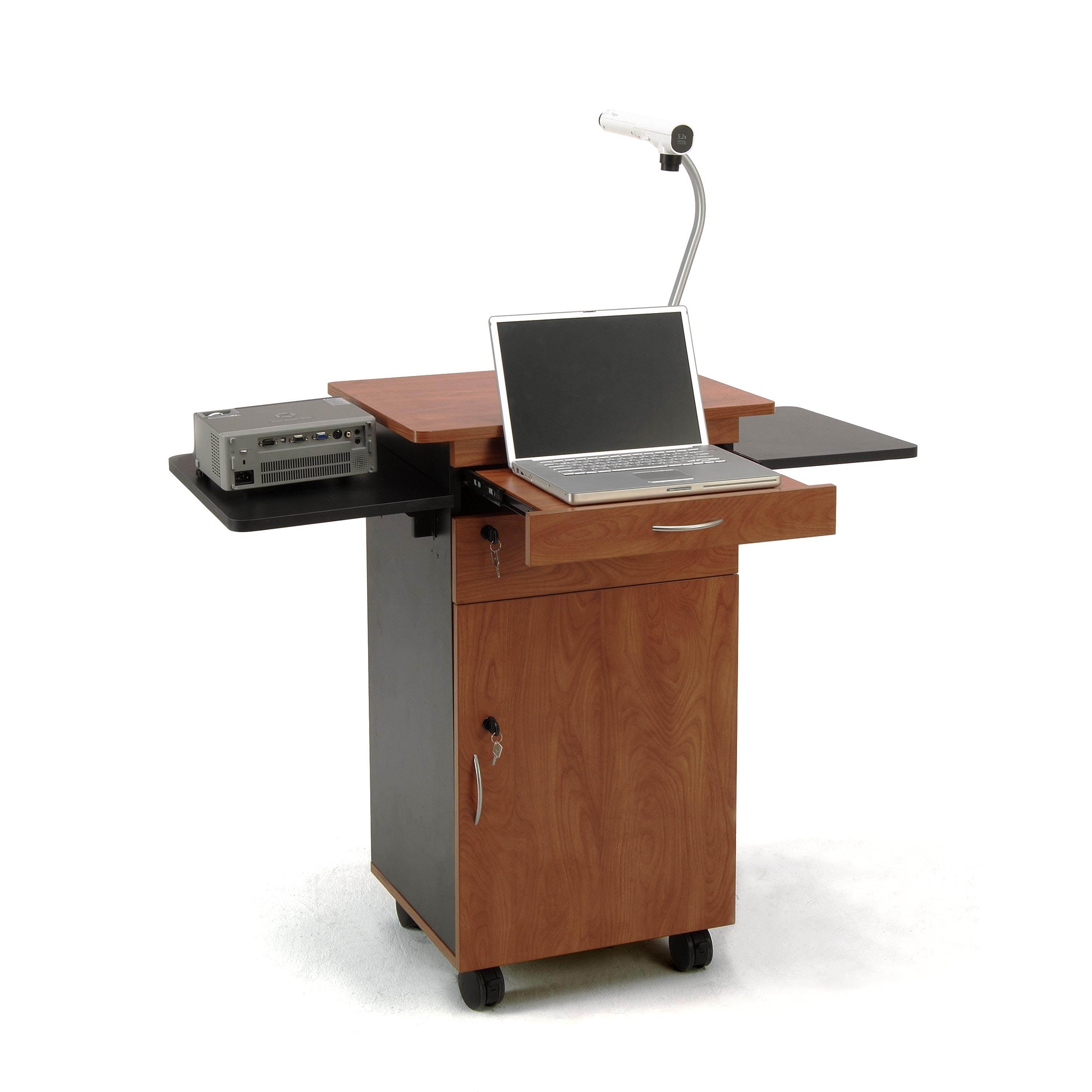 Oklahoma Sound MMC Multi Media Cart, 19" Length x 25" Width x 38" Heig ...