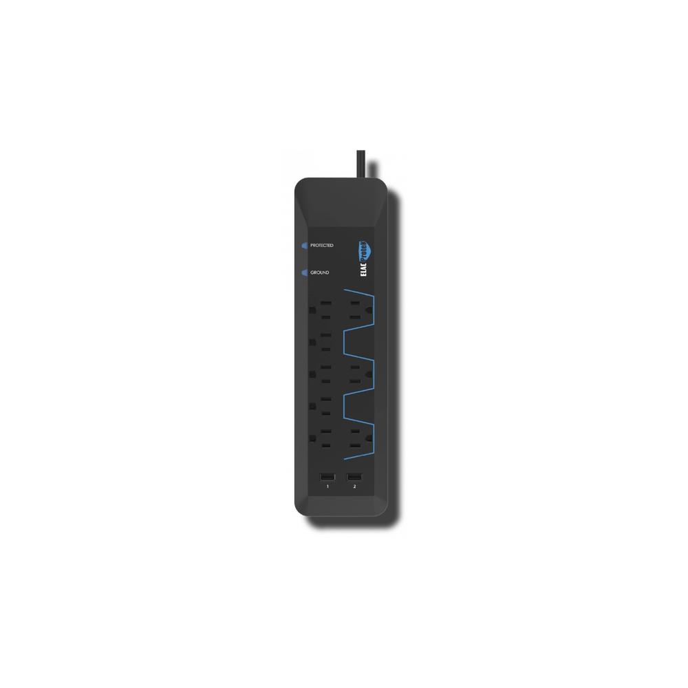 ELAC PB-82S Protek 8 Outlet Surge Protector/Power Conditioner with Dua ...
